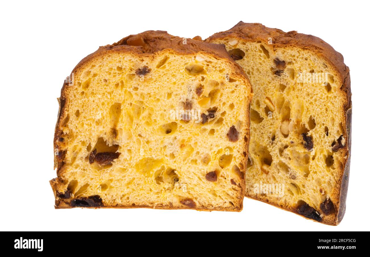 italian panettone cupcake isolated on white background Stock Photo - Alamy