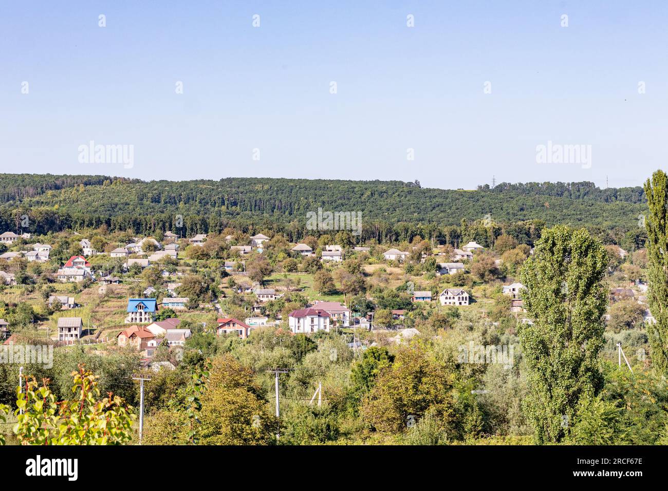 Beautiful view footage of the villages in Moldova Stock Photo - Alamy