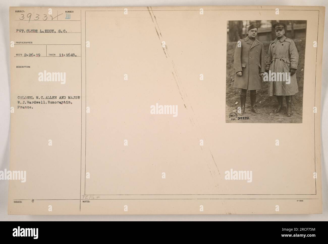 Major w j wardwell hi-res stock photography and images - Alamy