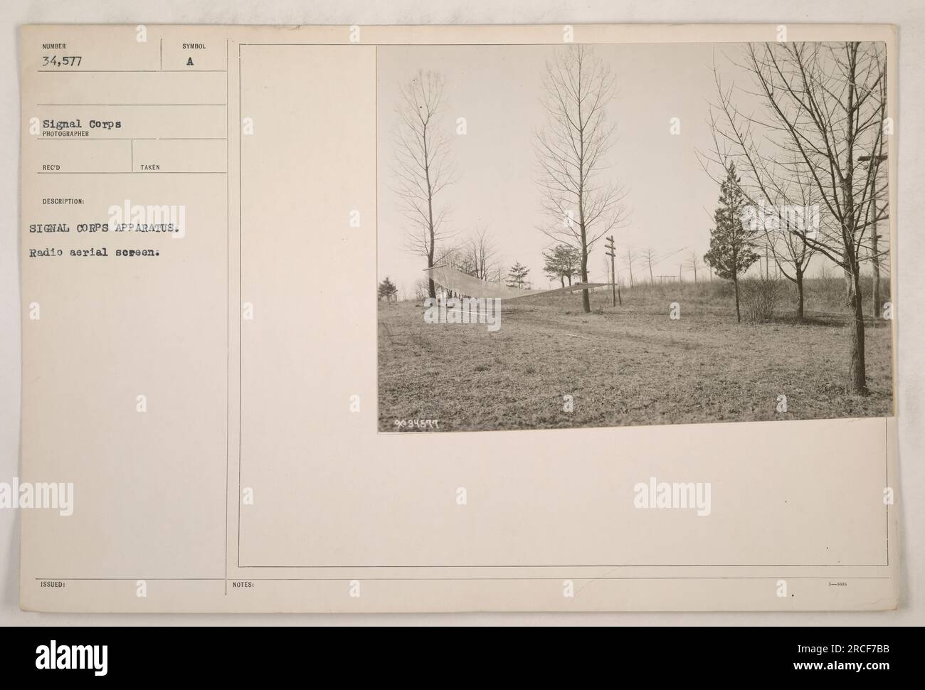 This image shows Signal Corps apparatus used during World War One. The ...