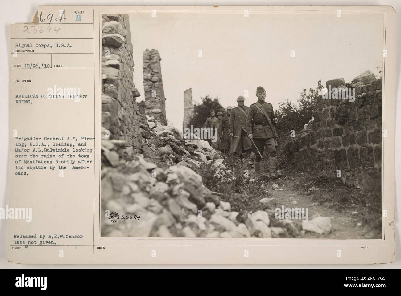 Brigadier general a s fleming hi-res stock photography and images - Alamy