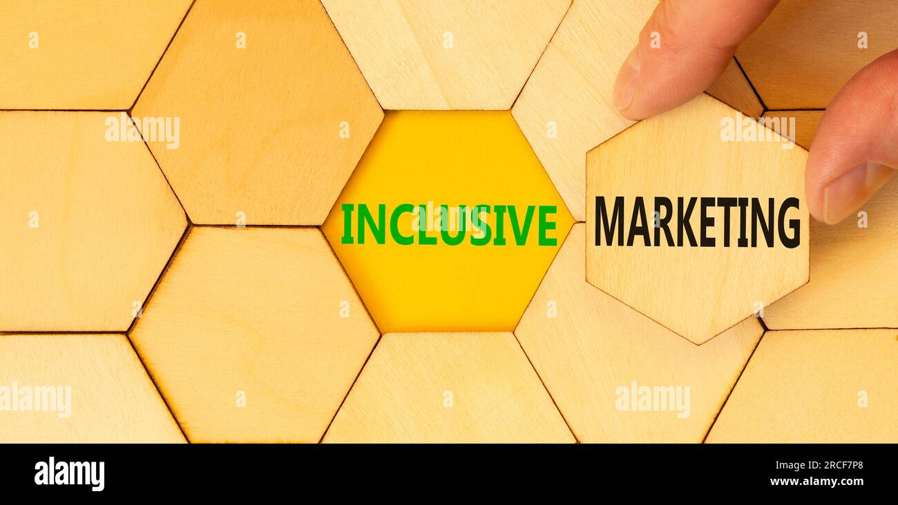 Inclusive marketing symbol. Concept words Inclusive marketing on ...