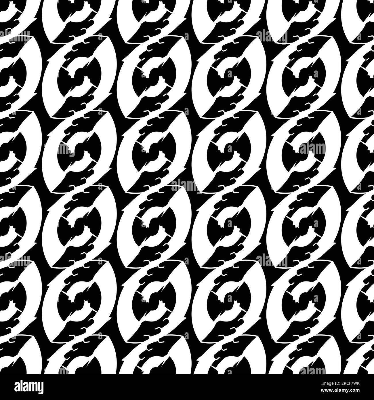 Abstract beans shape repetition seamless pattern; can be used for ...