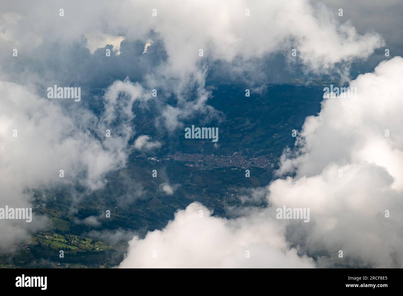 Aerial view beautiful white cumulus hi-res stock photography and images - Alamy