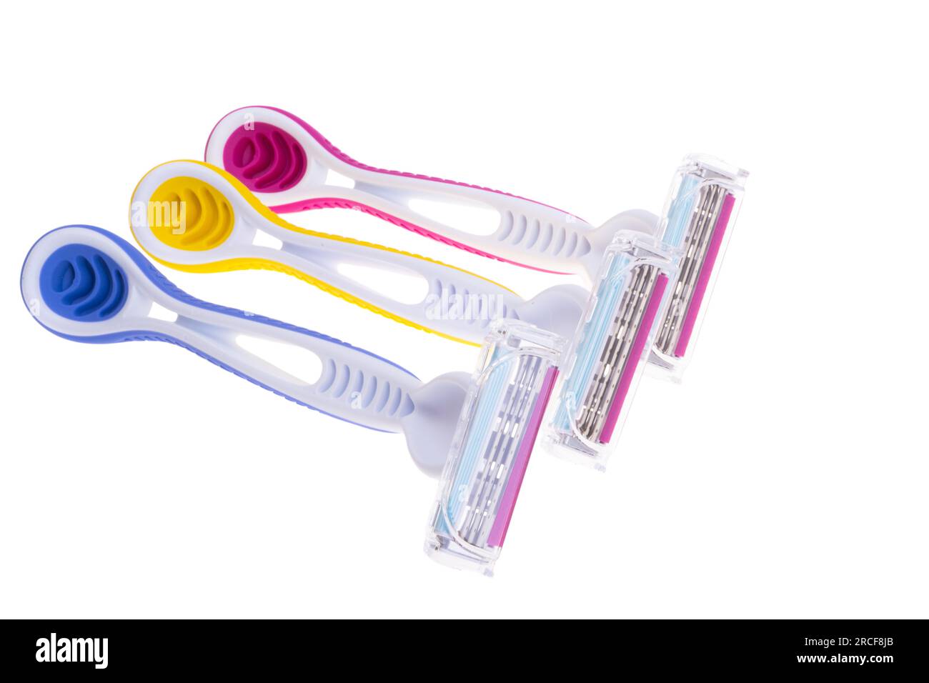 female razor isolated on white background Stock Photo - Alamy