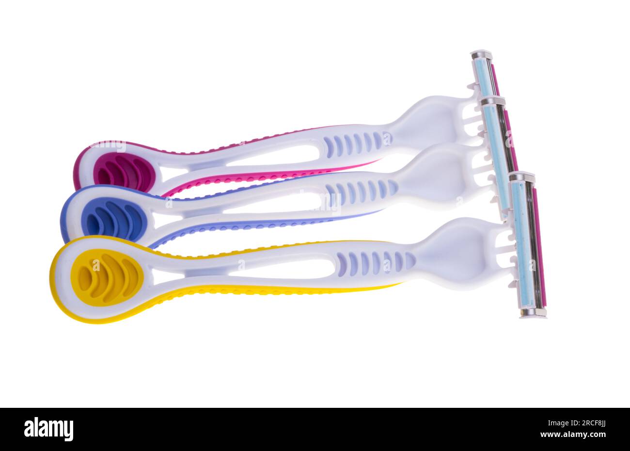 female razor isolated on white background Stock Photo - Alamy