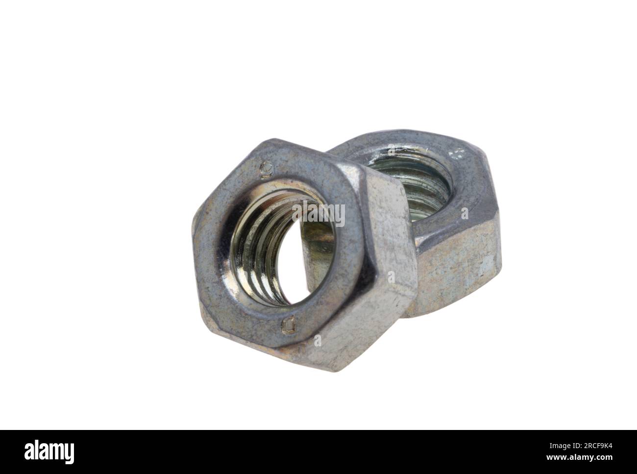 metal nut isolated on white background Stock Photo - Alamy