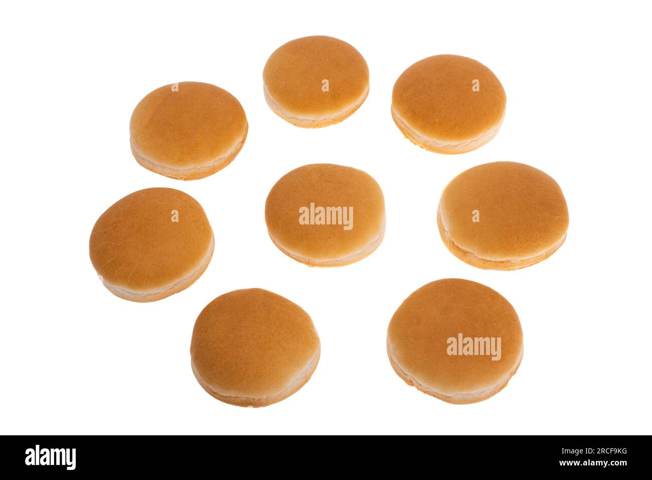 cheeseburger bun isolated on white background Stock Photo - Alamy