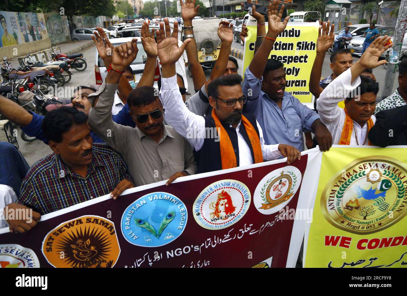 Members of Minorities Community are holding protest demonstration to ...