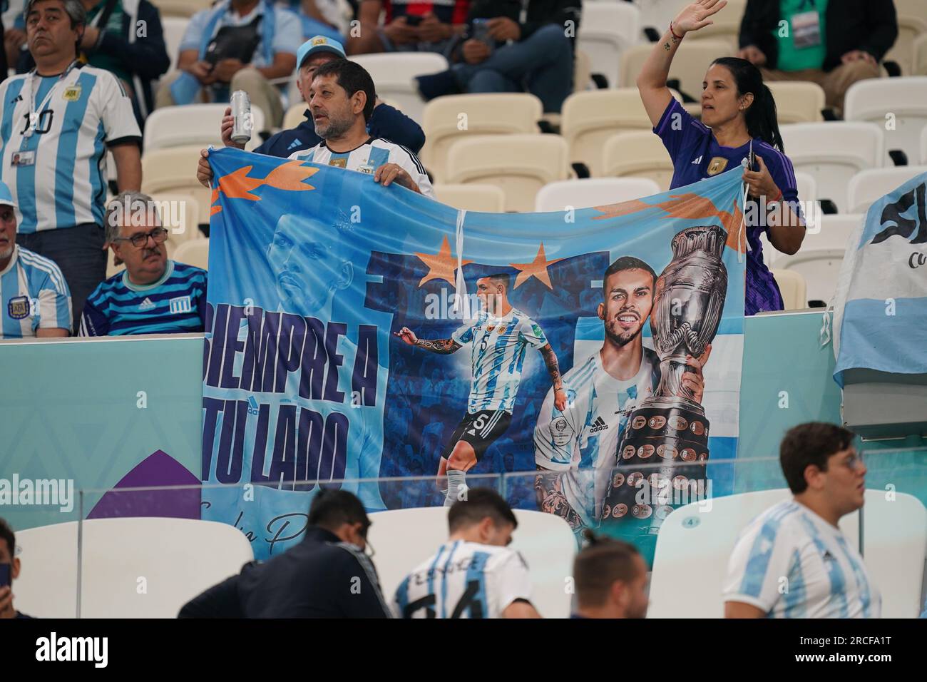 Lusail, Qatar, 26, November, 2022. Leandro Paredes family during the ...