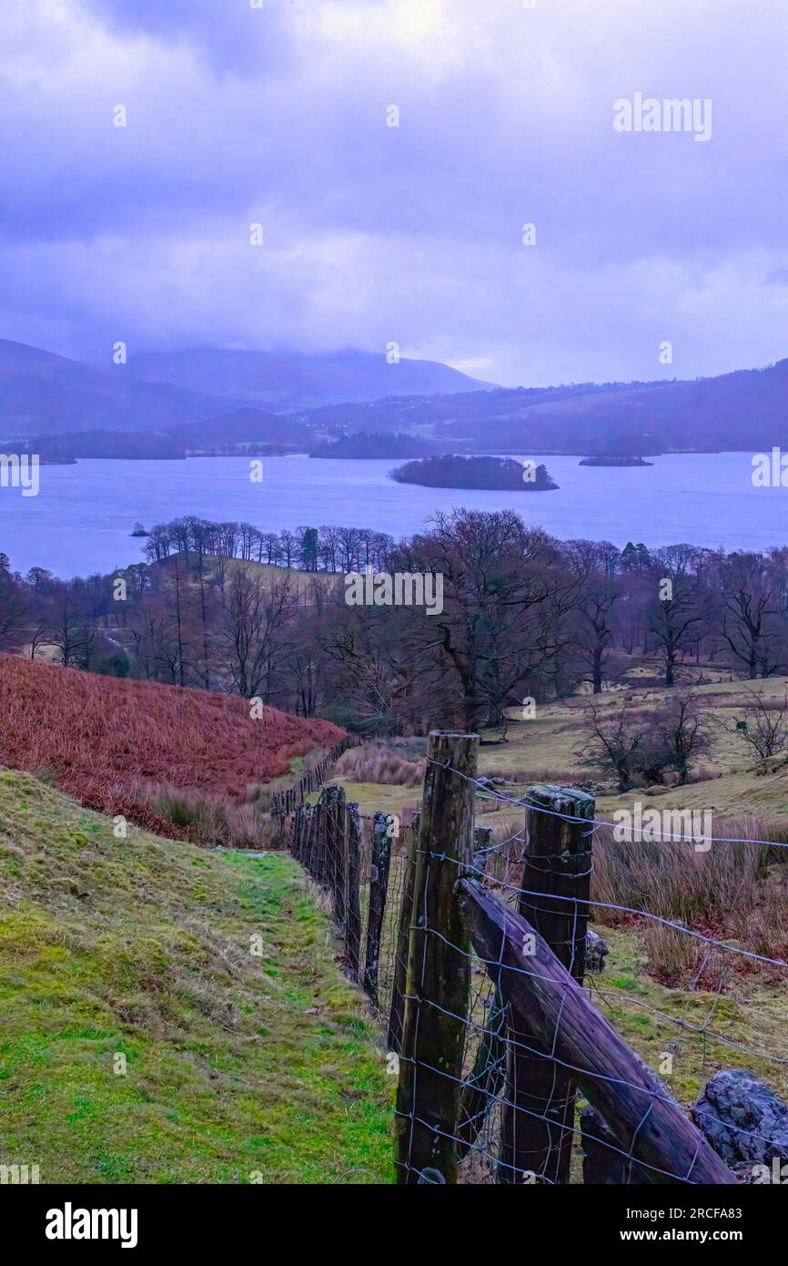 Beautiful view footage of the mountains and lake in Scotland Stock ...