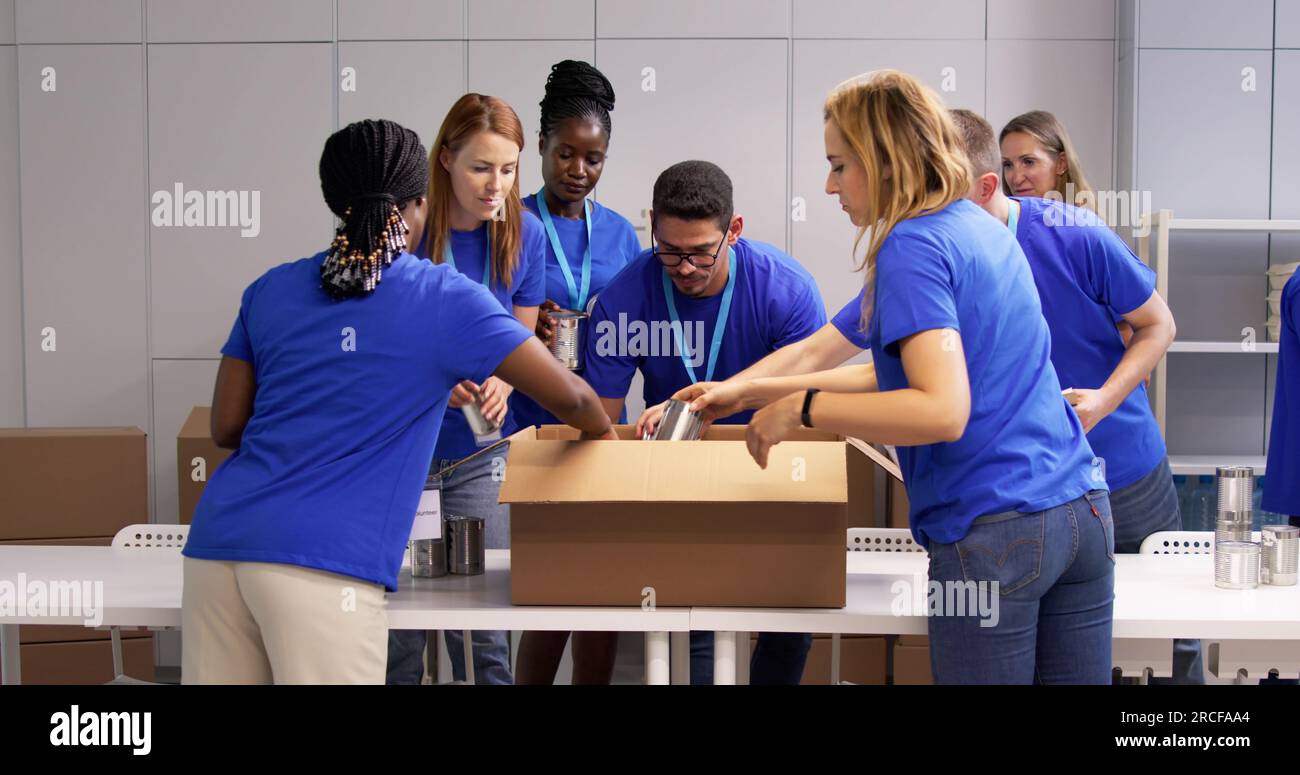 Humanitarian aid boxes hi-res stock photography and images - Alamy