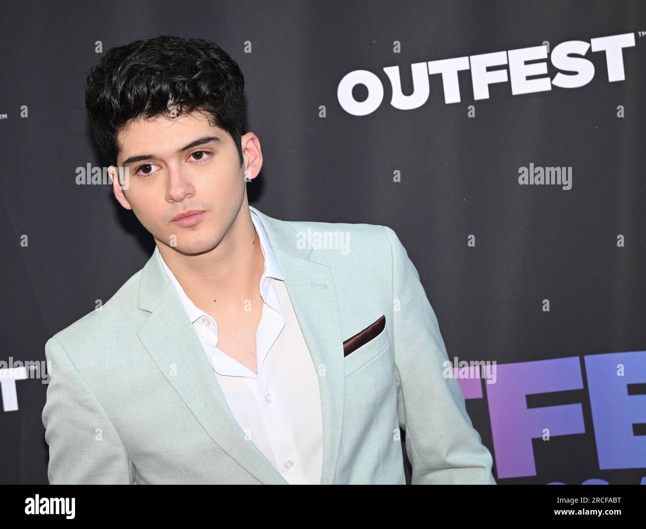 July 13, 2023, Los Angeles, California, USA: Max Pelayo attends Outfest ...
