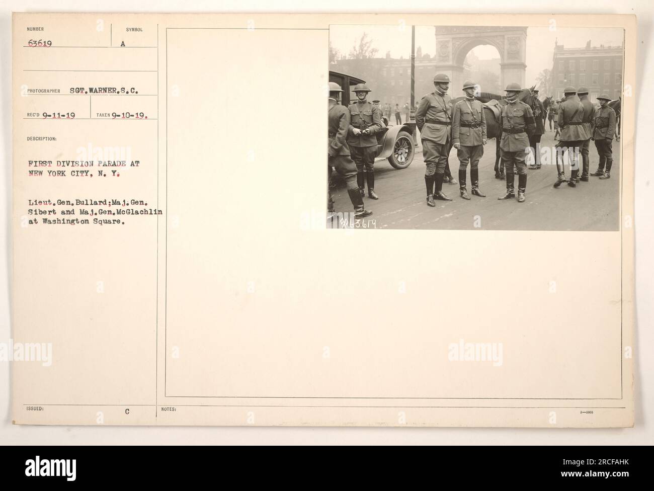 Lieutenant General Bullard, Major General Sibert, and Major General ...