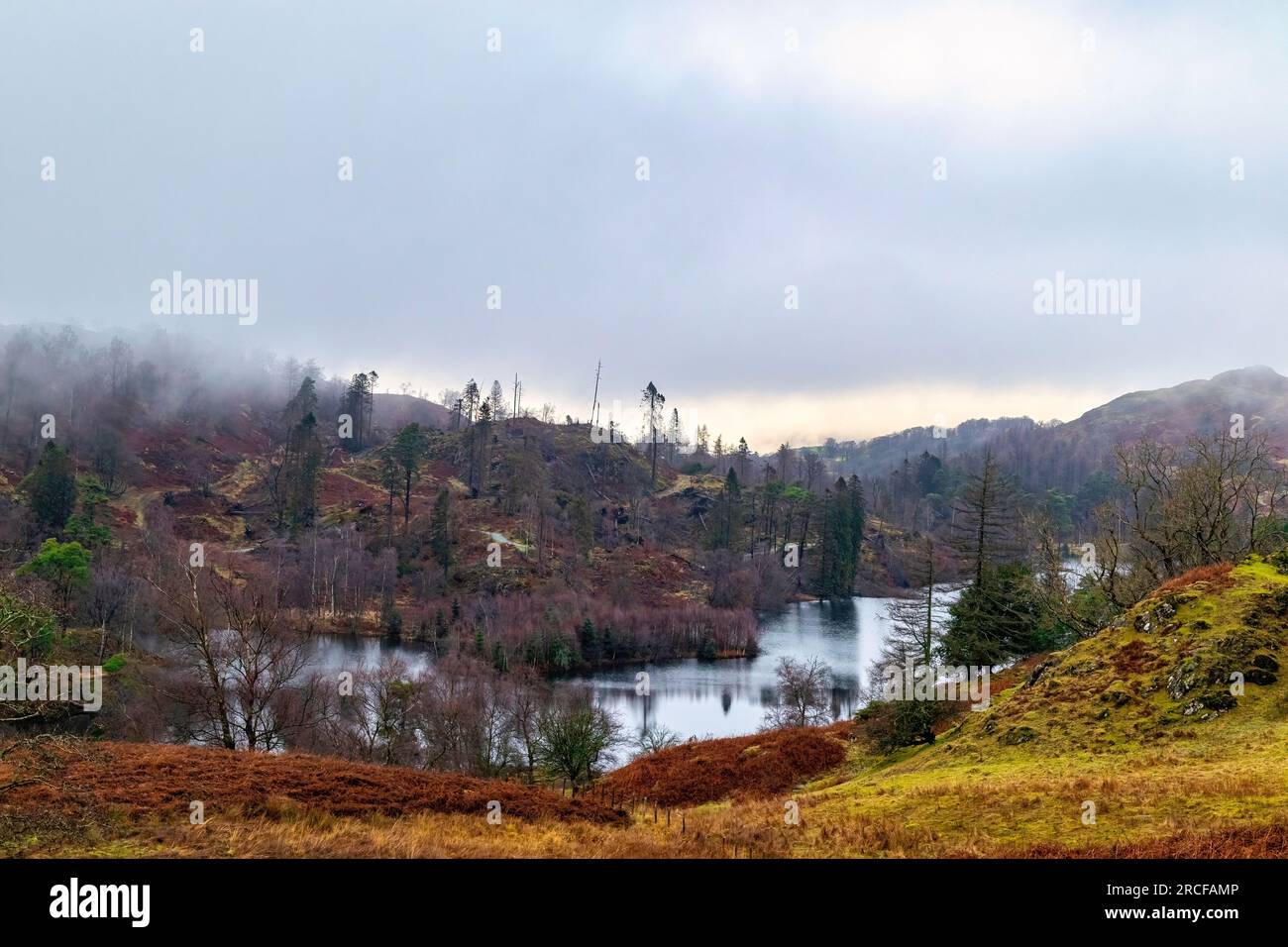 Beautiful view footage of the mountains and lake in Scotland Stock ...