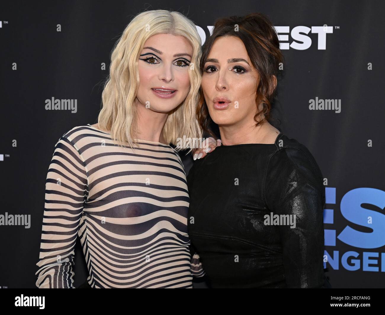 July 13, 2023, Los Angeles, California, USA: Dylan Mulvaney and Aitch ...