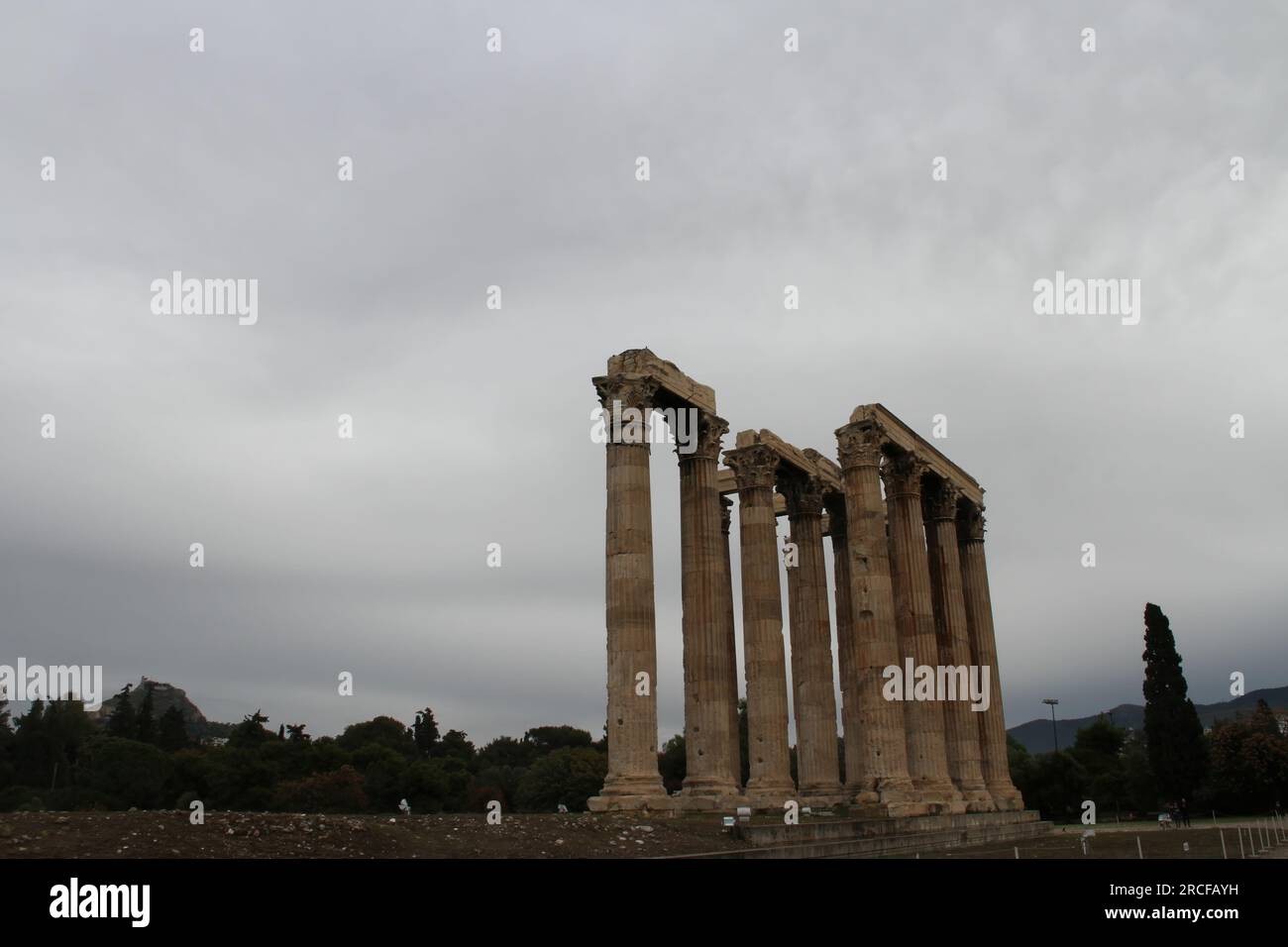 Hadrian's wall in Athens Greece Stock Photo - Alamy