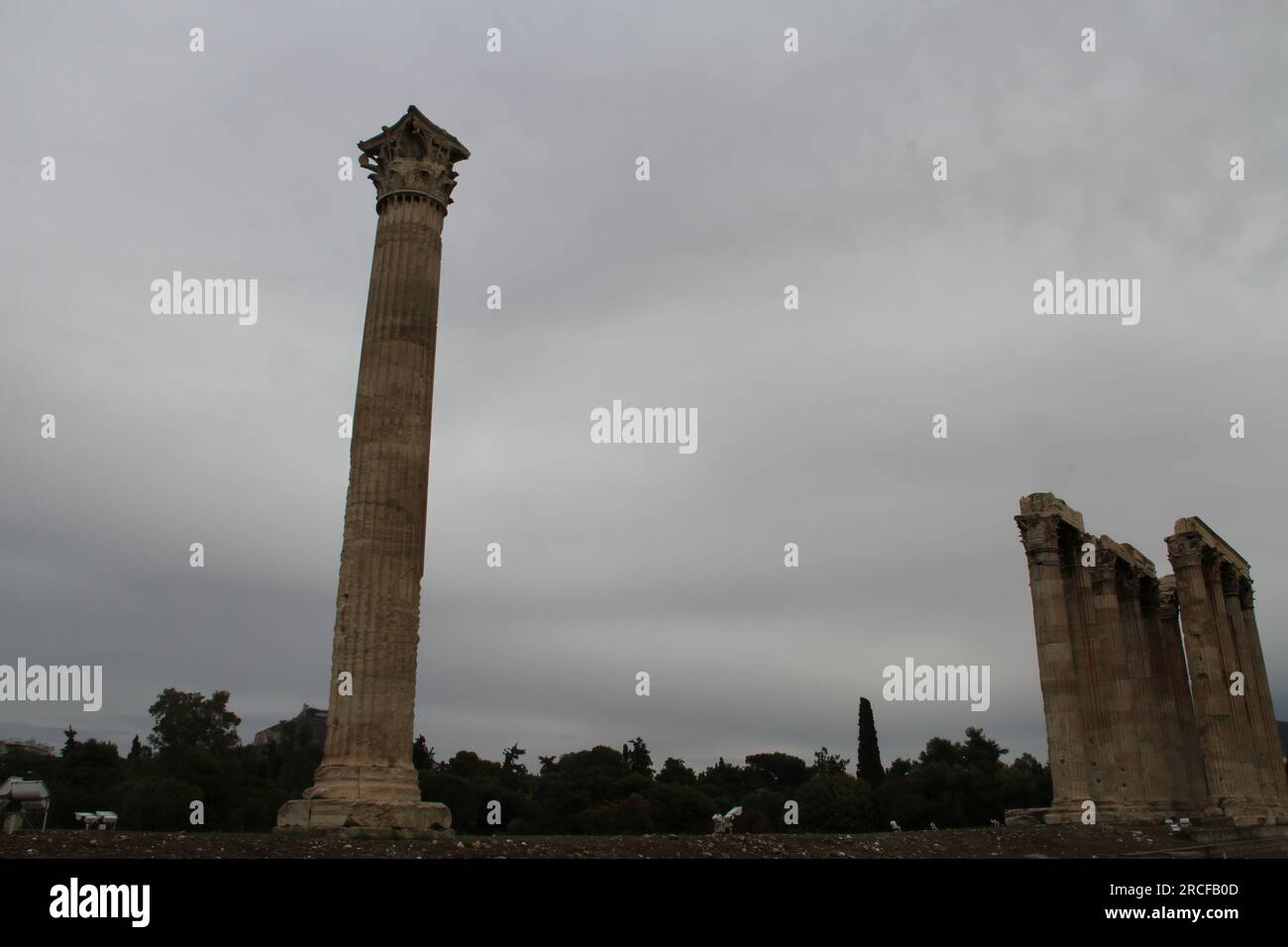 Hadrian's wall in Athens Greece Stock Photo - Alamy