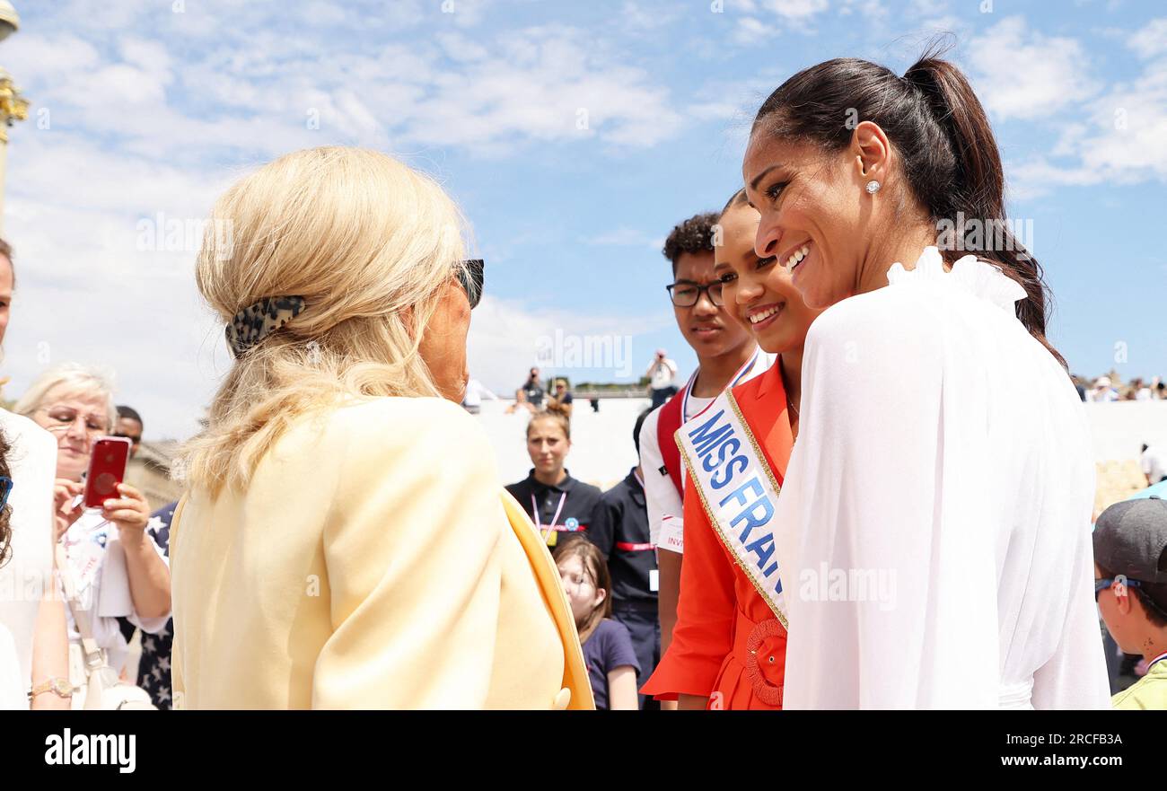 Paris, France. 14th July, 2023. French First Lady Brigitte Macron ...
