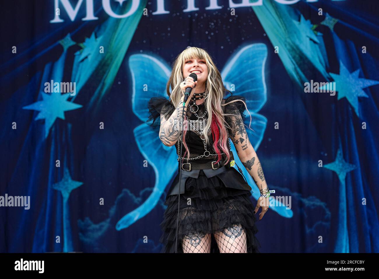 McKenzie Ellis, professionally known as Mothica, performs at ...