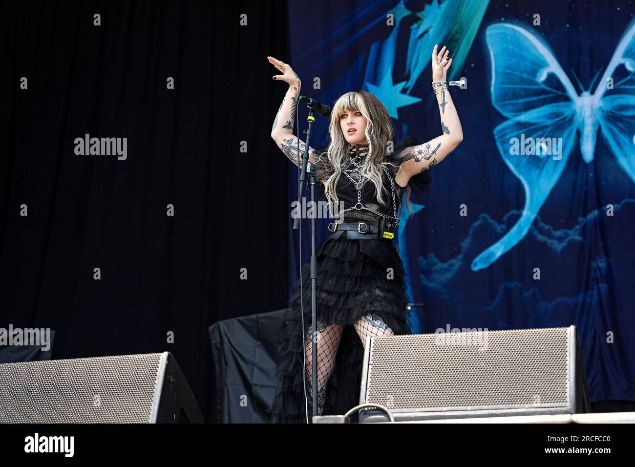 McKenzie Ellis, professionally known as Mothica, performs at ...