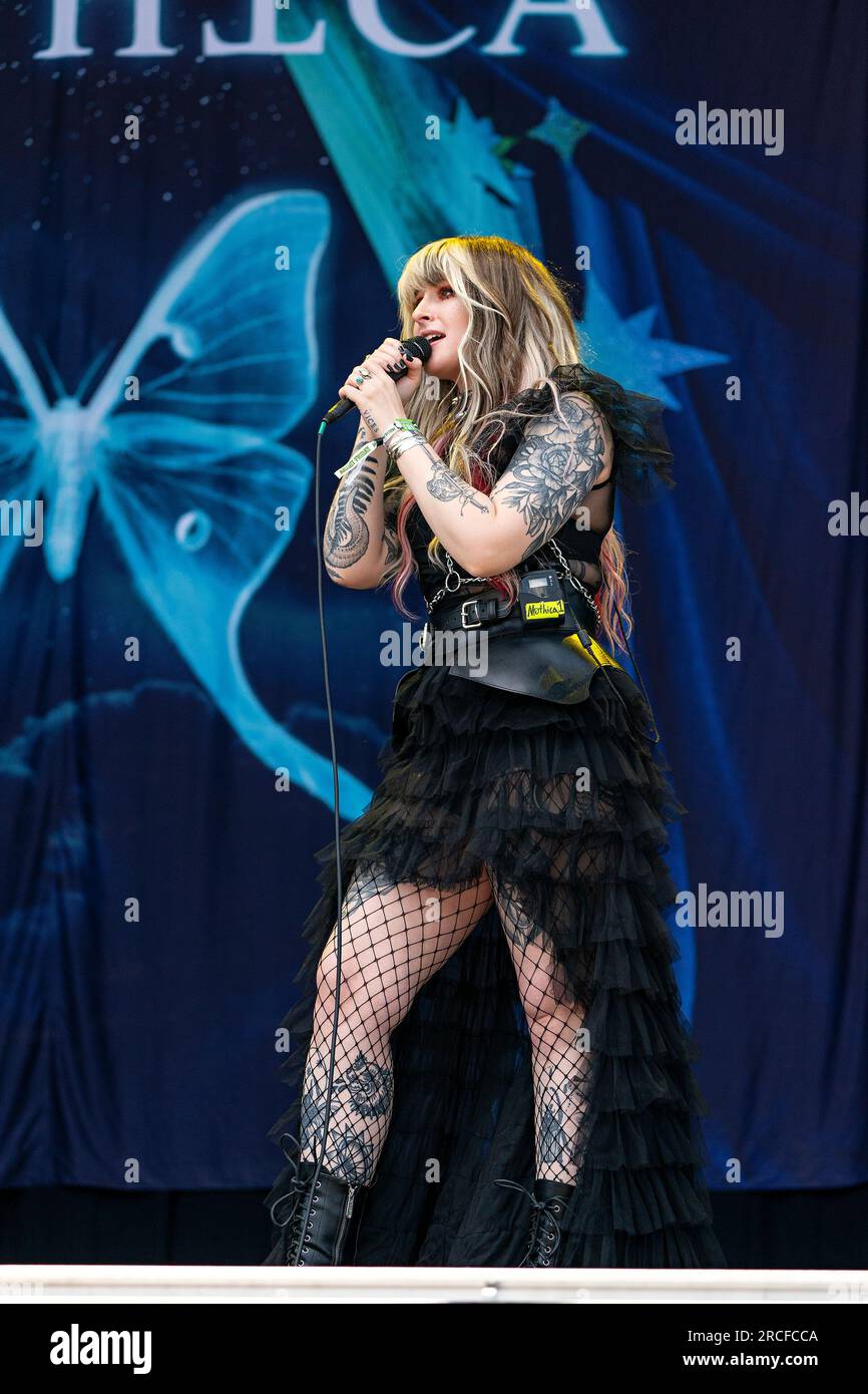 McKenzie Ellis, professionally known as Mothica, performs at ...