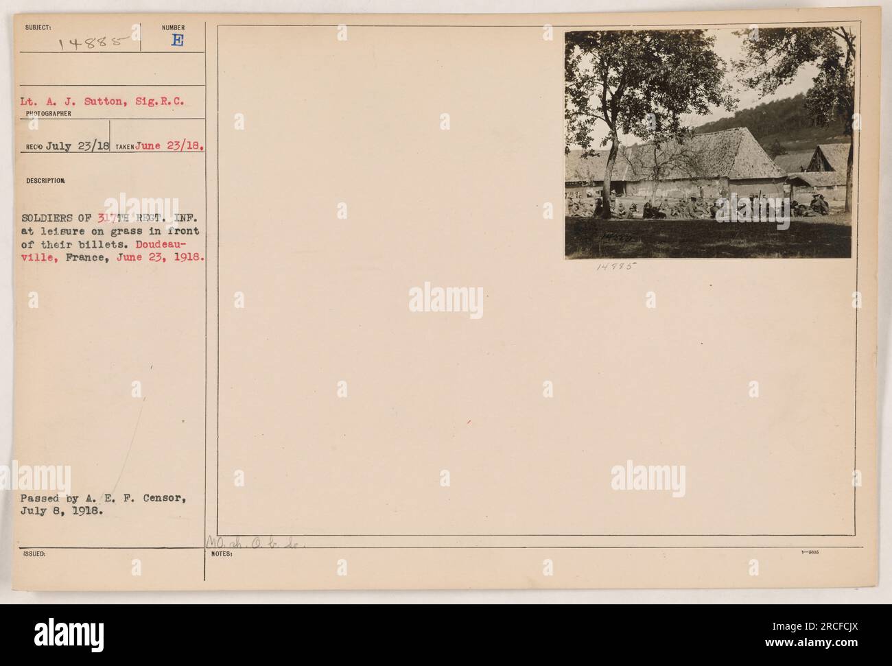 317th regt inf hi-res stock photography and images - Alamy