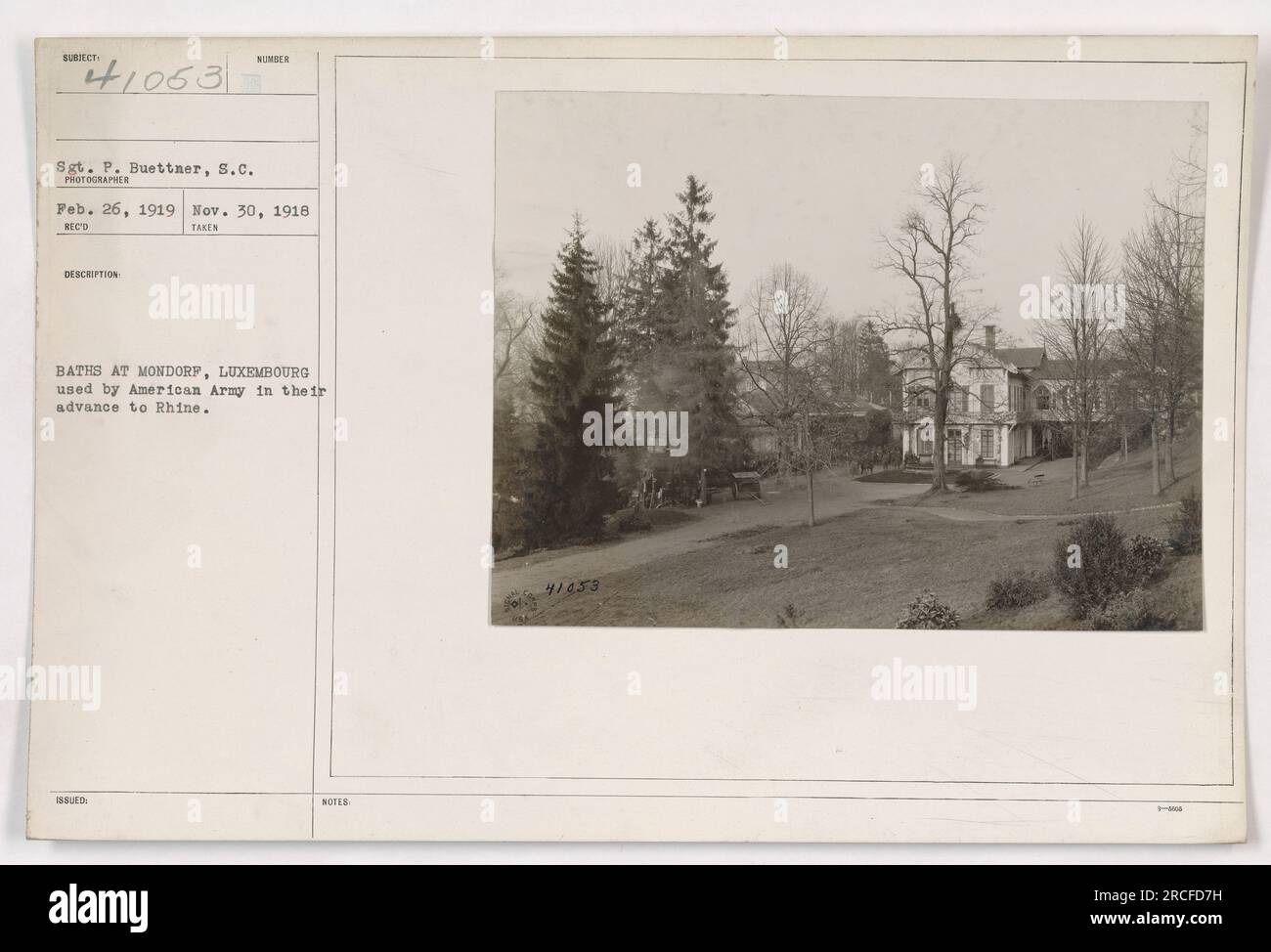 American soldiers taking baths at Mondorf, Luxembourg, during World War ...