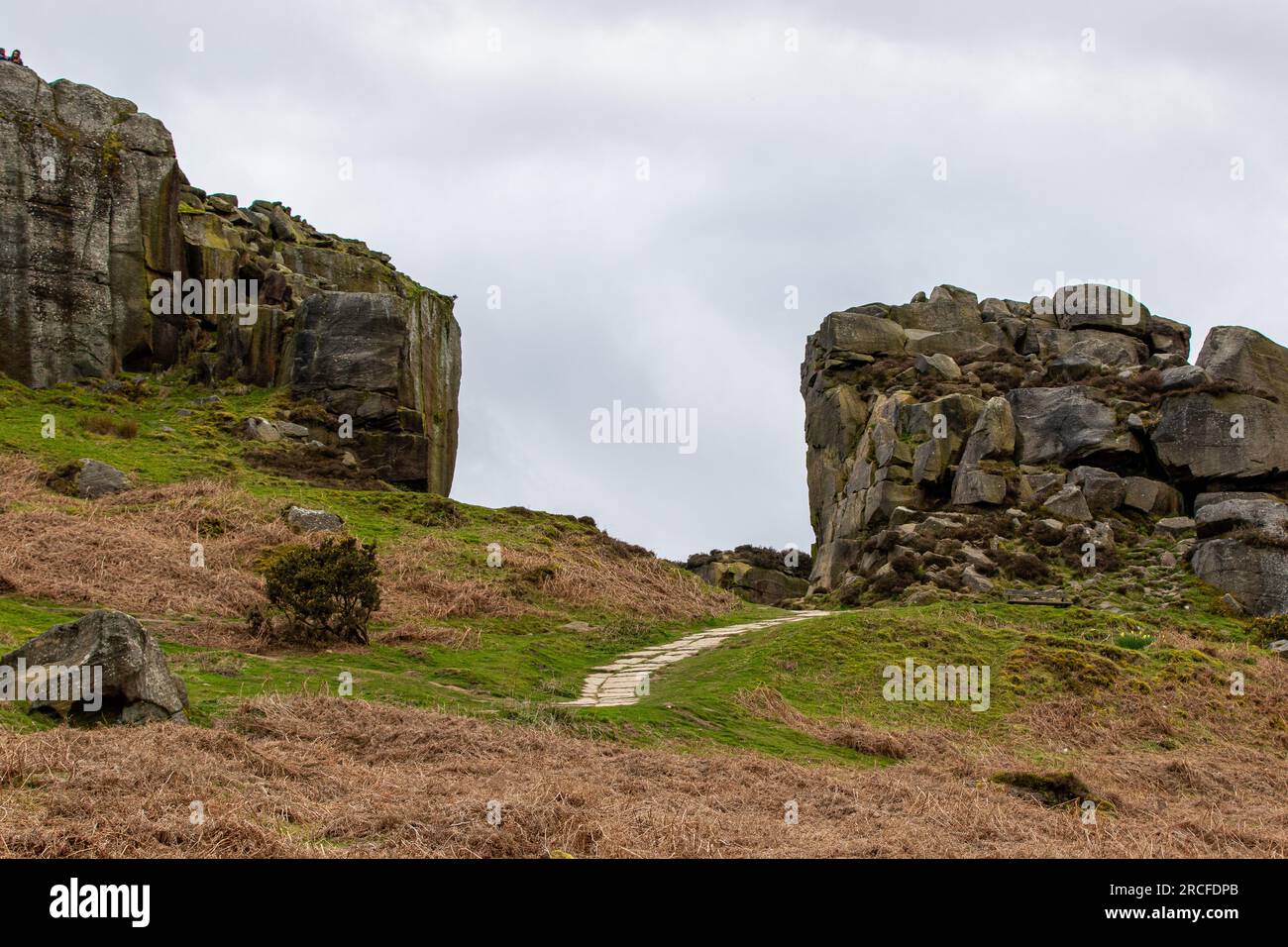 Beautiful view footage taken with a camera in Ilkley Stock Photo - Alamy