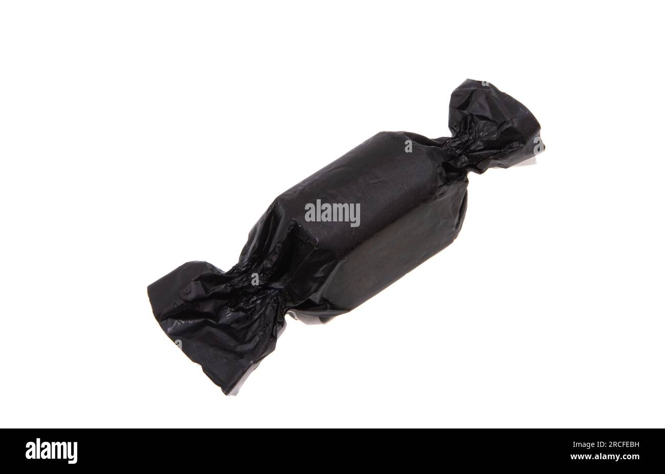 chocolate candies in wrapper isolated on white background Stock Photo ...