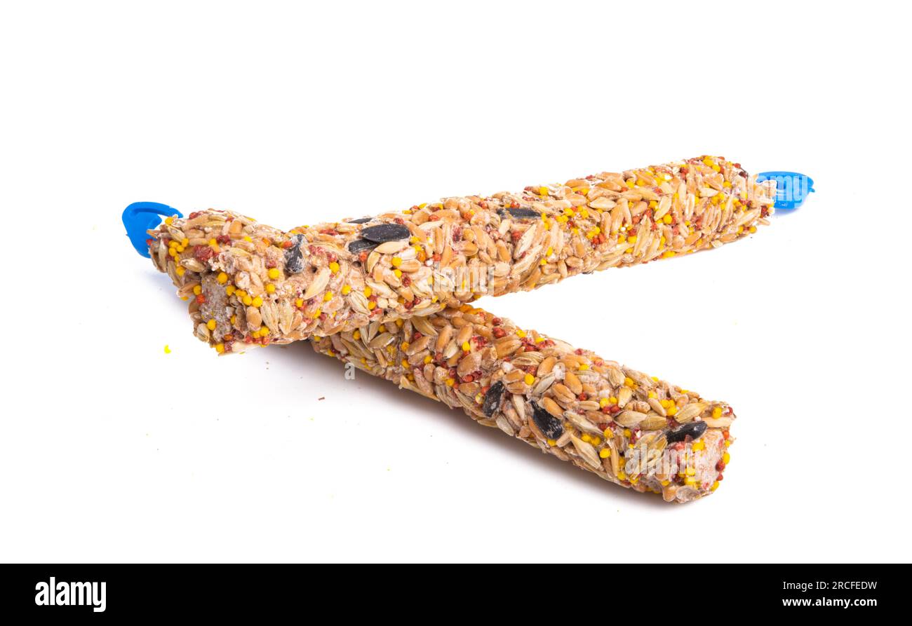 grain stick for rodents isolated on white background Stock Photo - Alamy