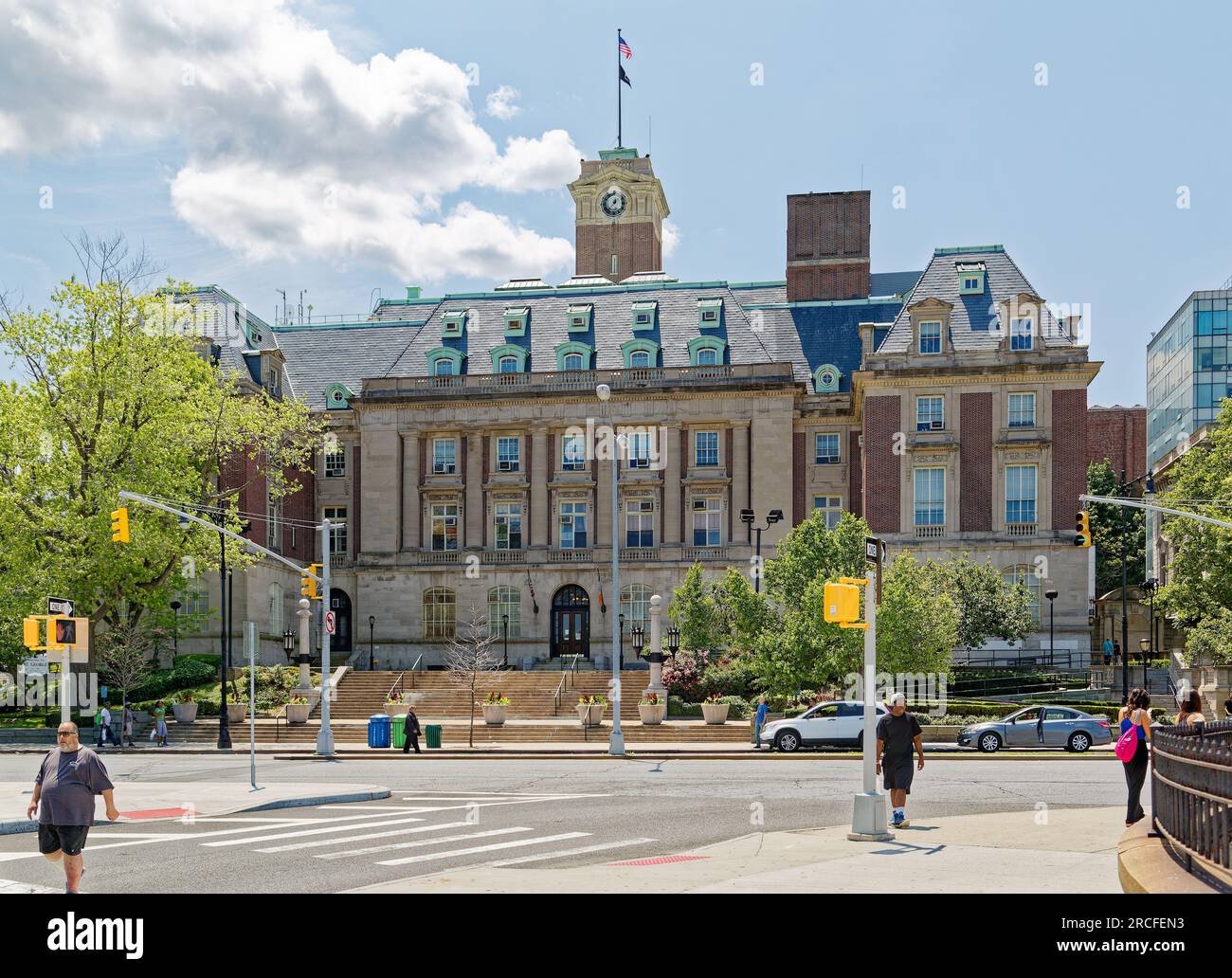 Staten Island Borough Hall was built in 1906 on a hill overlooking NY ...