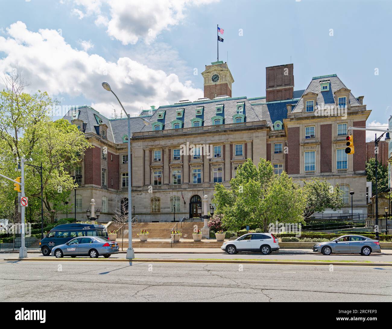 Staten Island Borough Hall was built in 1906 on a hill overlooking NY ...