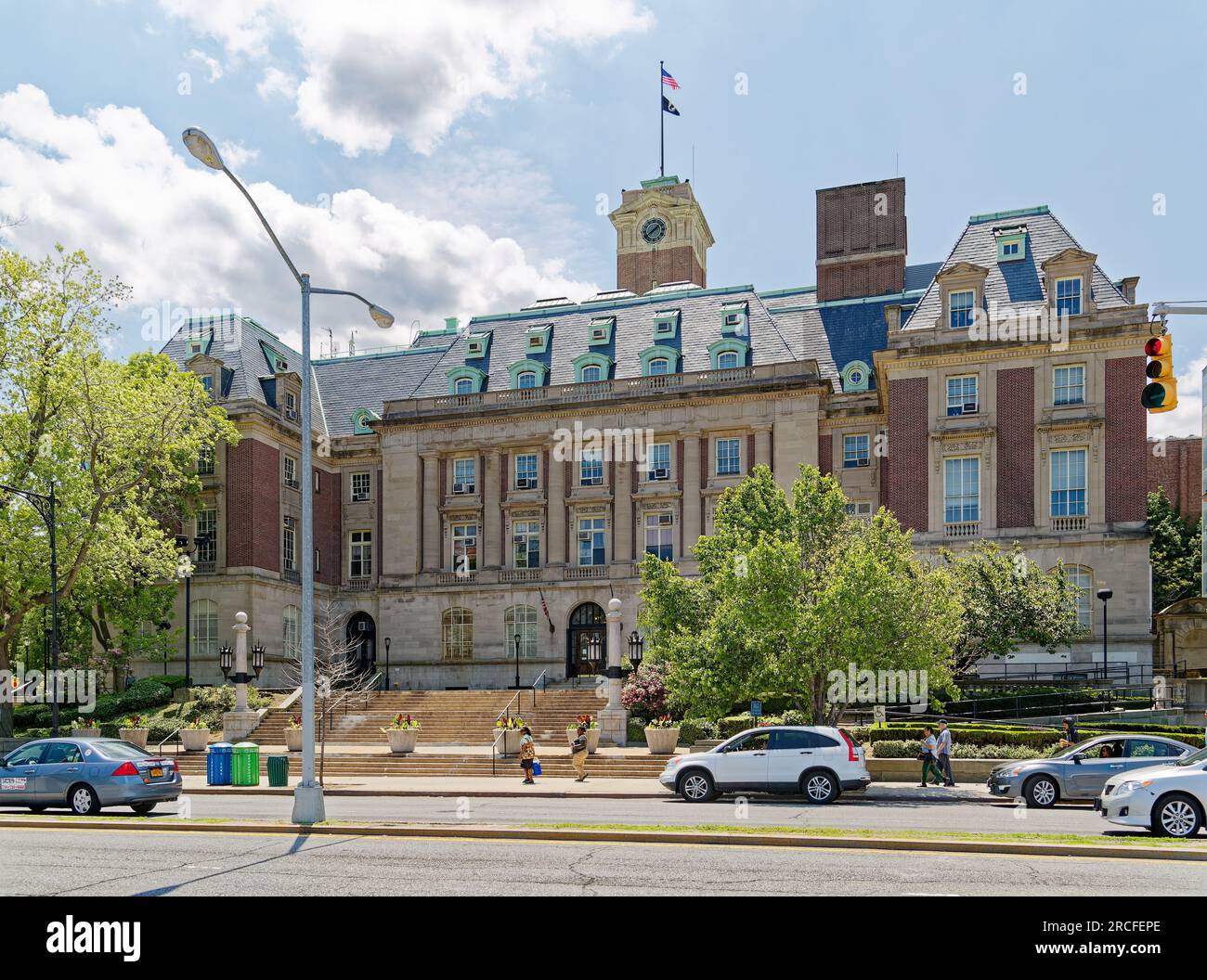 Staten Island Borough Hall was built in 1906 on a hill overlooking NY ...