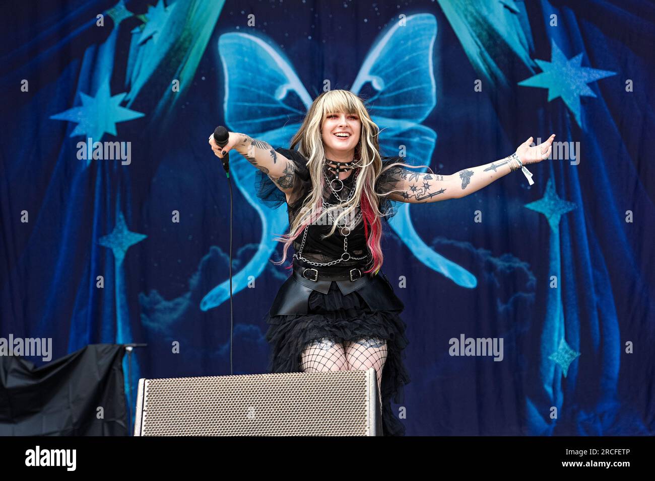 McKenzie Ellis, professionally known as Mothica, performs at ...