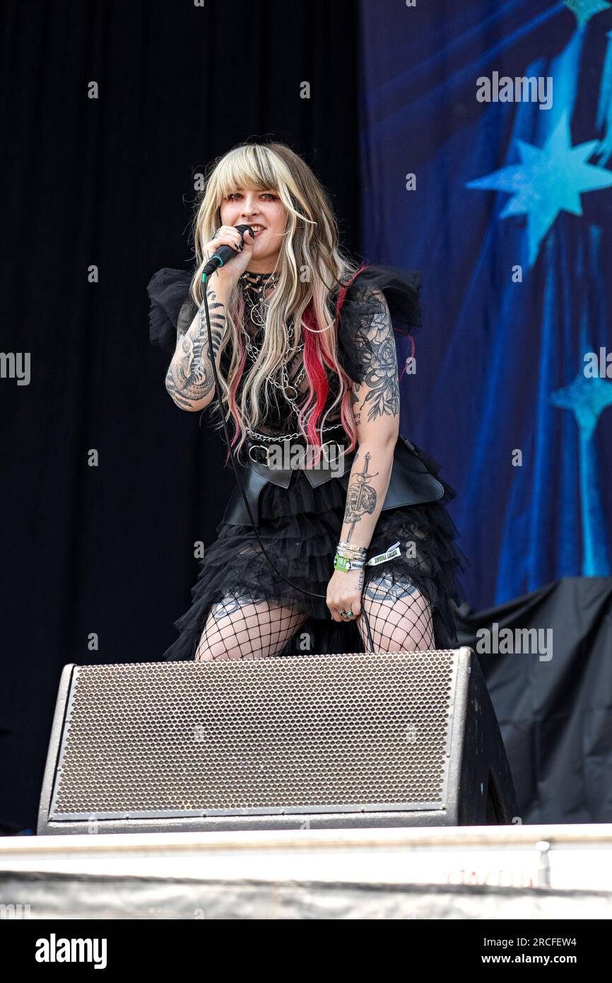 McKenzie Ellis, professionally known as Mothica, performs at ...
