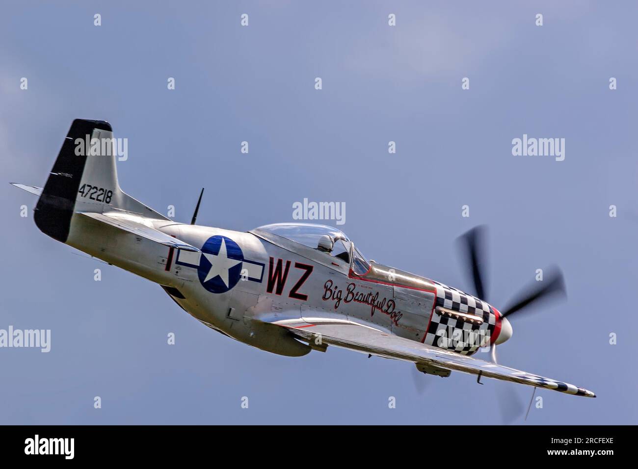 Mustang P51 Fighter Duxford UK Stock Photo - Alamy