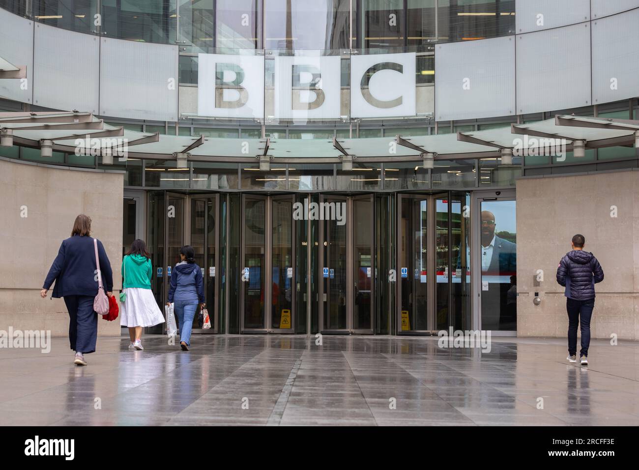 London, UK. 14 July 2023- BBC Broadcasting house, in central London ...