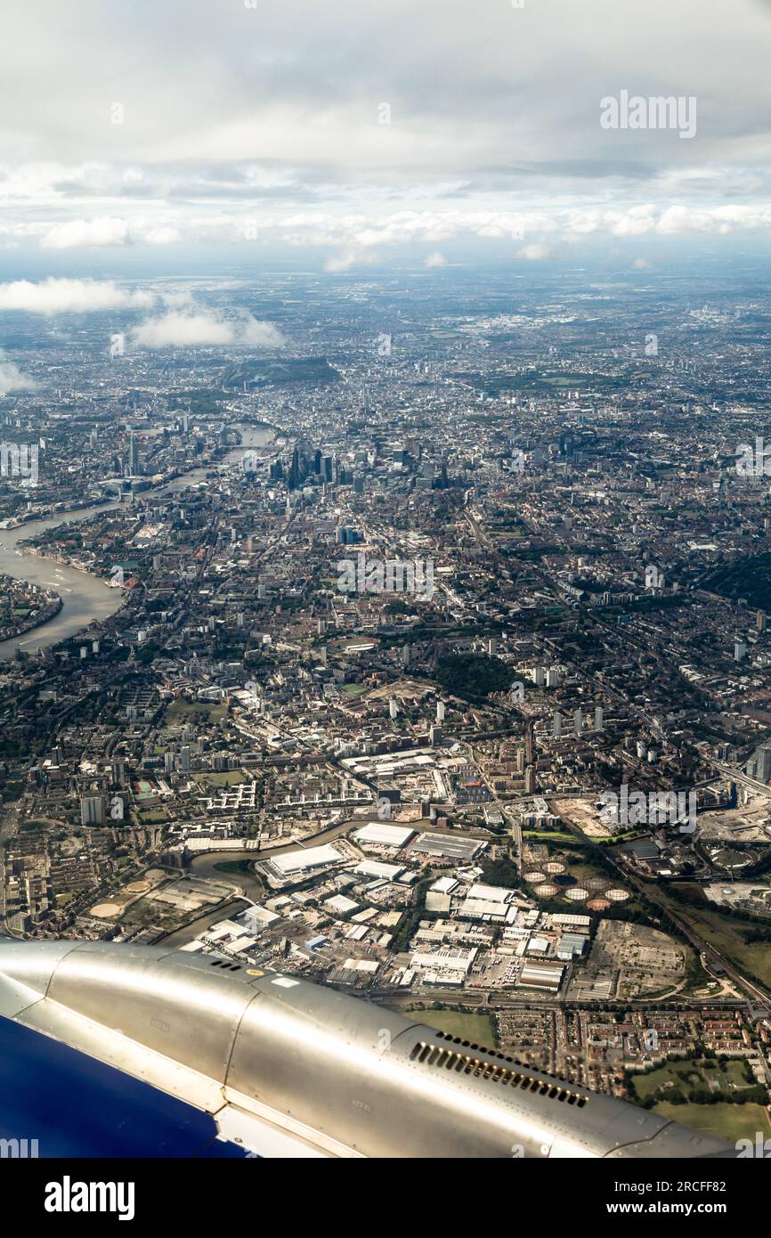 Aerial Views, scenes from an airliner Stock Photo - Alamy