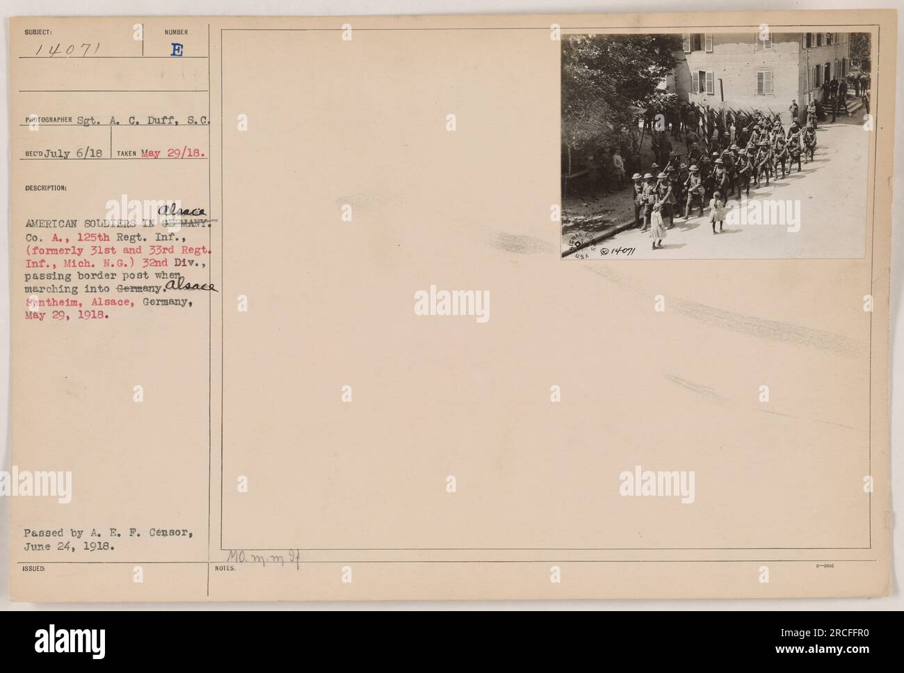 125th infantry regiment hi-res stock photography and images - Alamy