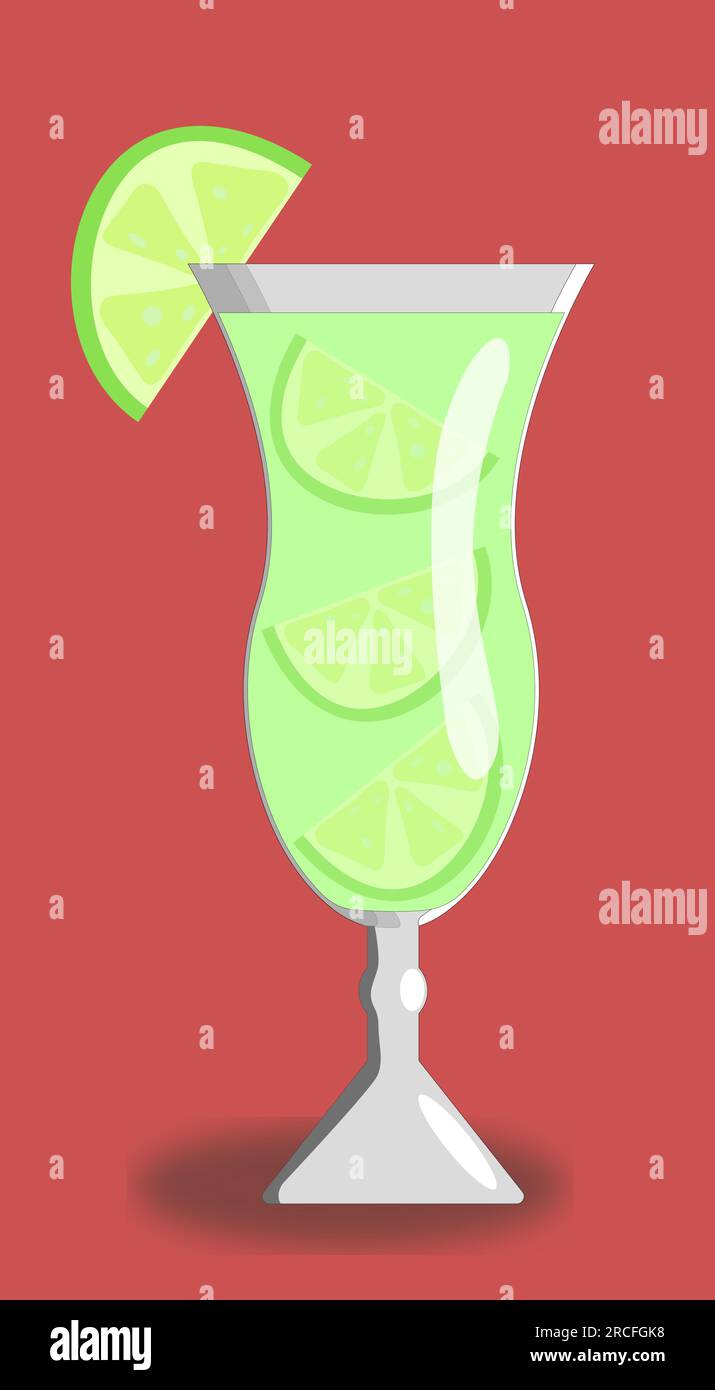 Mojito cocktail in restaurant Stock Vector Images - Alamy