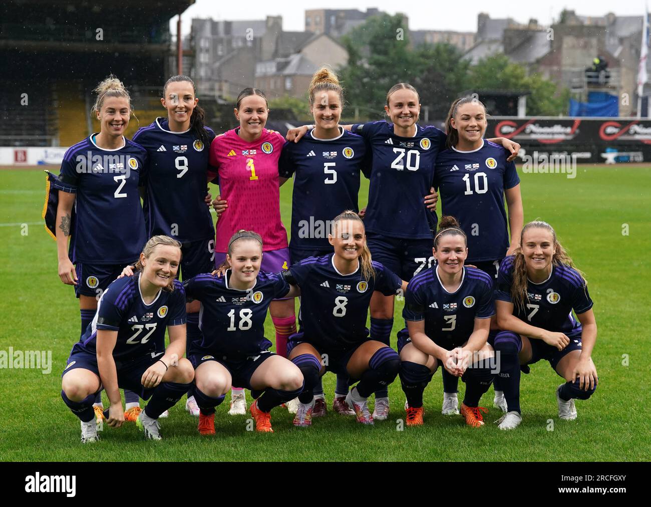 A Scotland team group photo ahead of the women's friendly match at ...