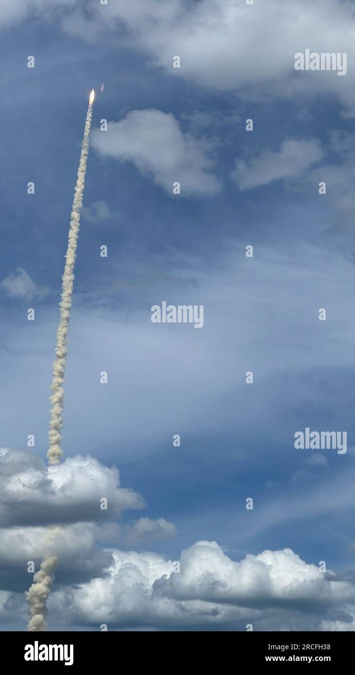 Sriharikota, India. 14th July, 2023. Chandran - 3, Indias 3rd Lunar ...