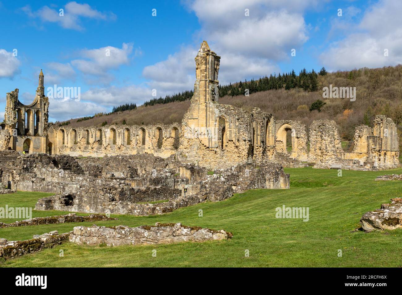 Beautiful photo of ruins of an Abbey in Yorkshire Stock Photo - Alamy