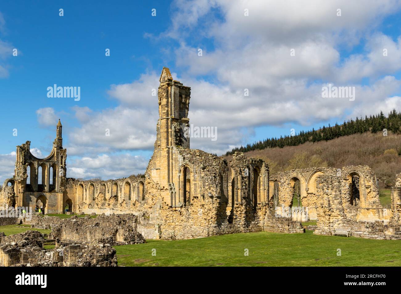 Beautiful photo of ruins of an Abbey in Yorkshire Stock Photo - Alamy