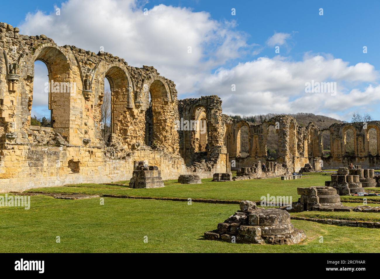 Beautiful photo of ruins of an Abbey in Yorkshire Stock Photo - Alamy