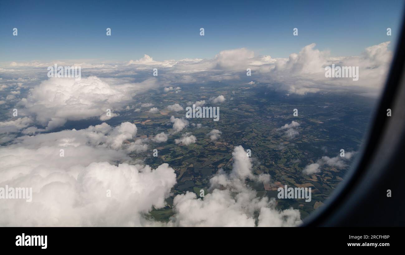 Aerial Views, scenes from an airliner Stock Photo - Alamy