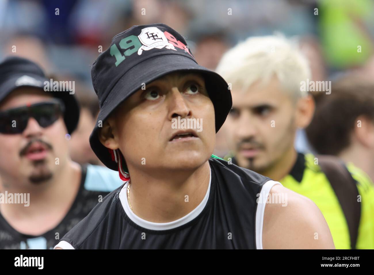Lusail, Qatar, 26, November, 2022. Fans of Argentina and Mexico ...