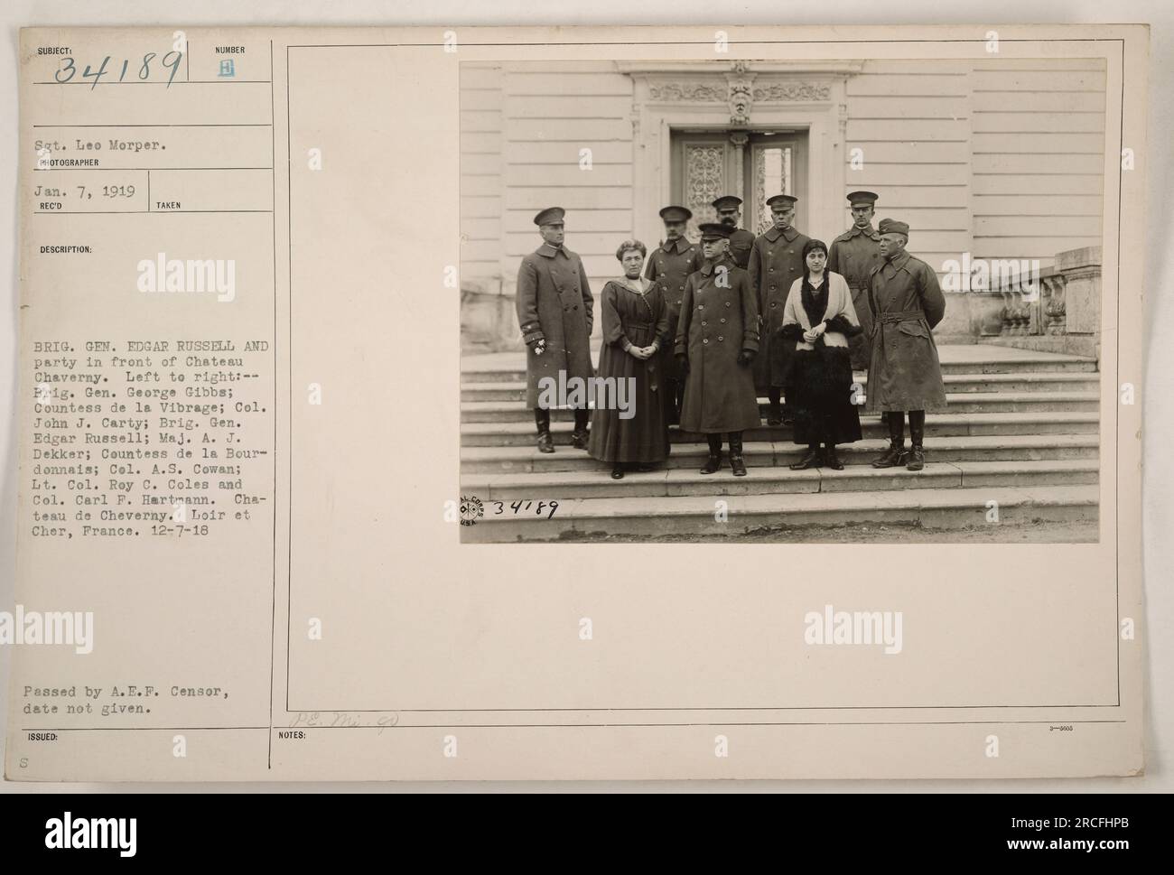 B brig gen edgar russell hi-res stock photography and images - Alamy