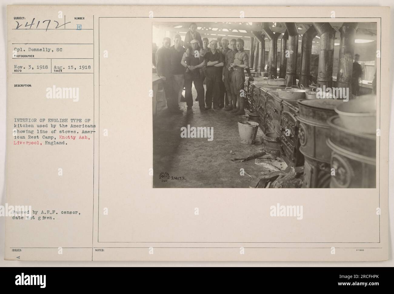 Interior of an American Rest Camp kitchen in Knotty Ash, Liverpool ...